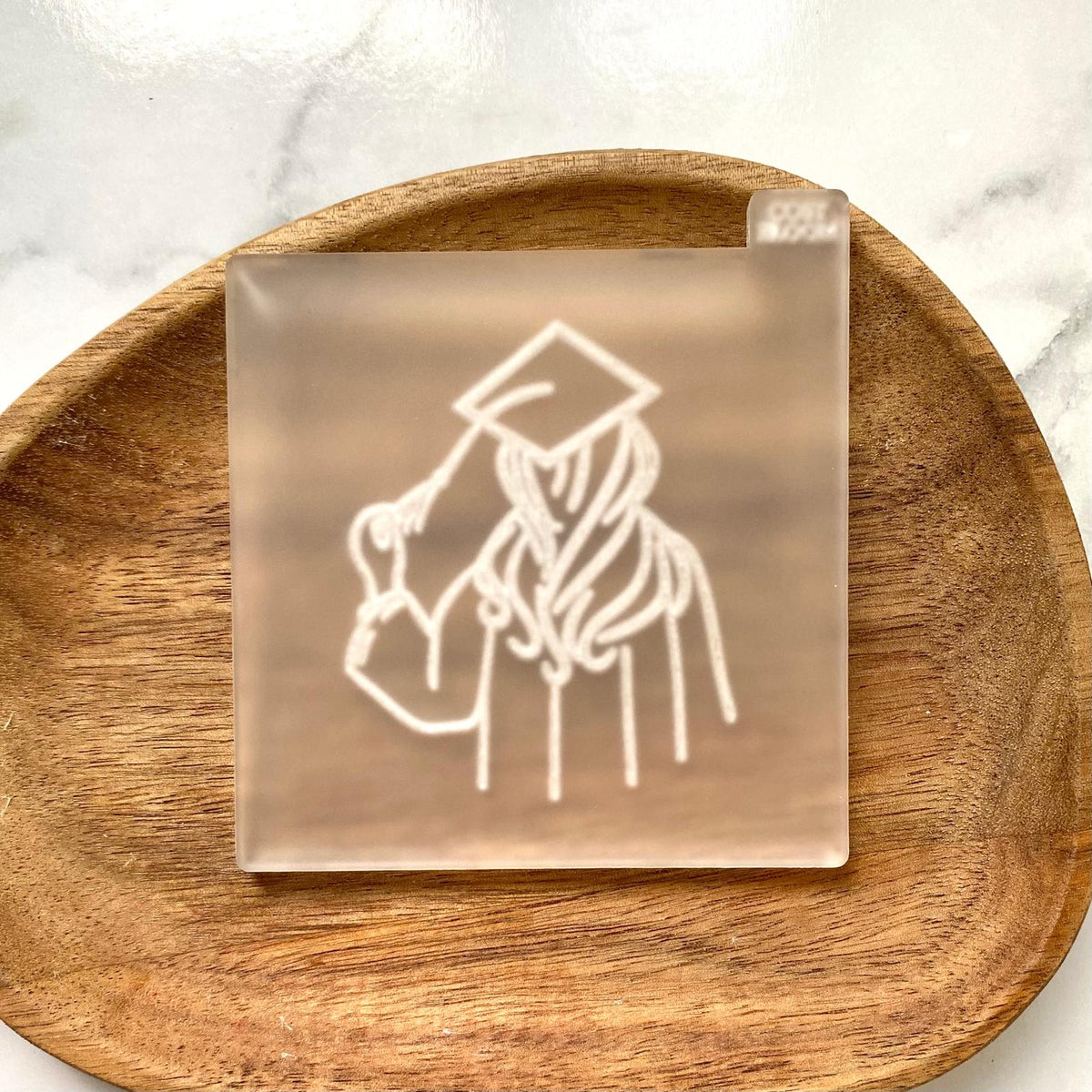 Graduation Girl Cookie Embosser Stamp | Fondant Stamps - CosyBloom