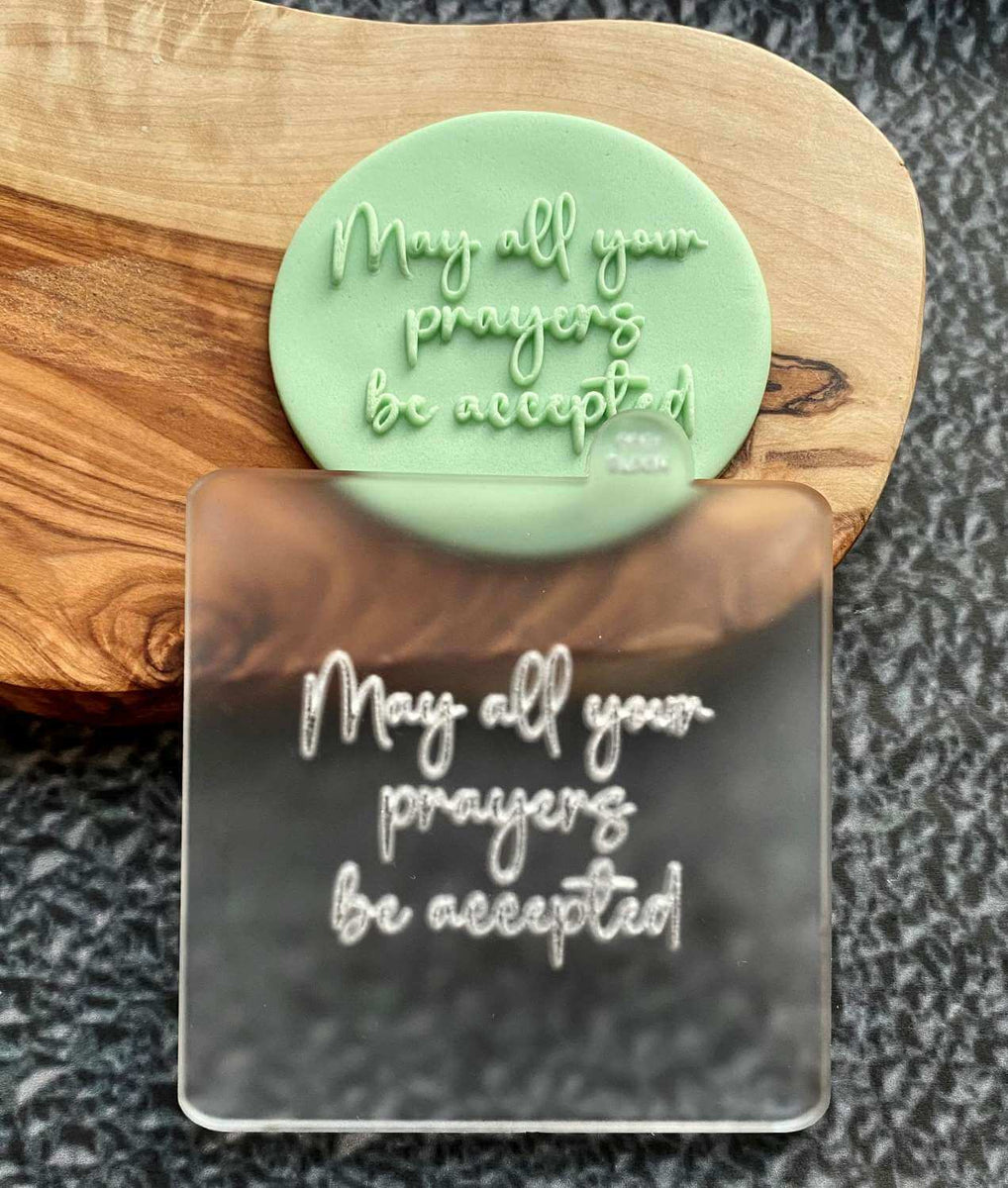 Ramadan Prayers Be Accepted Cookie Debosser Stamp - CosyBloom