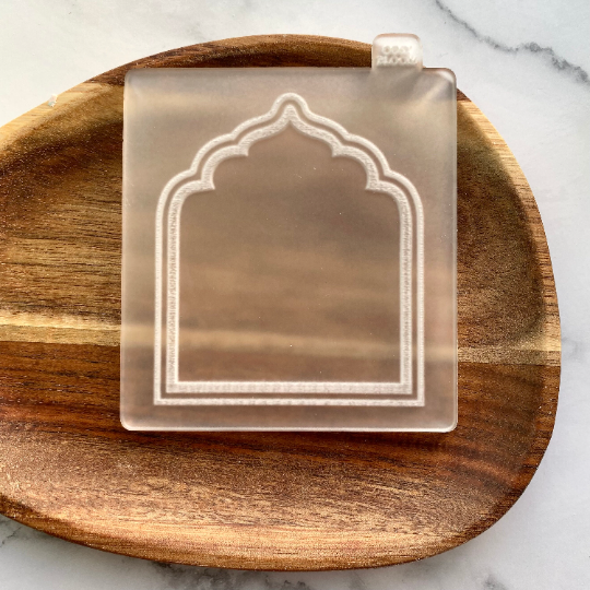 Mosque Double Arch Cookie Embosser Stamp and Cutter | Fondant Stamp ...